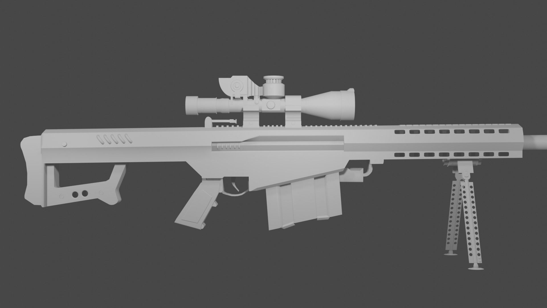 3D model Sniper rifle gun 3d model VR / AR / low-poly | CGTrader