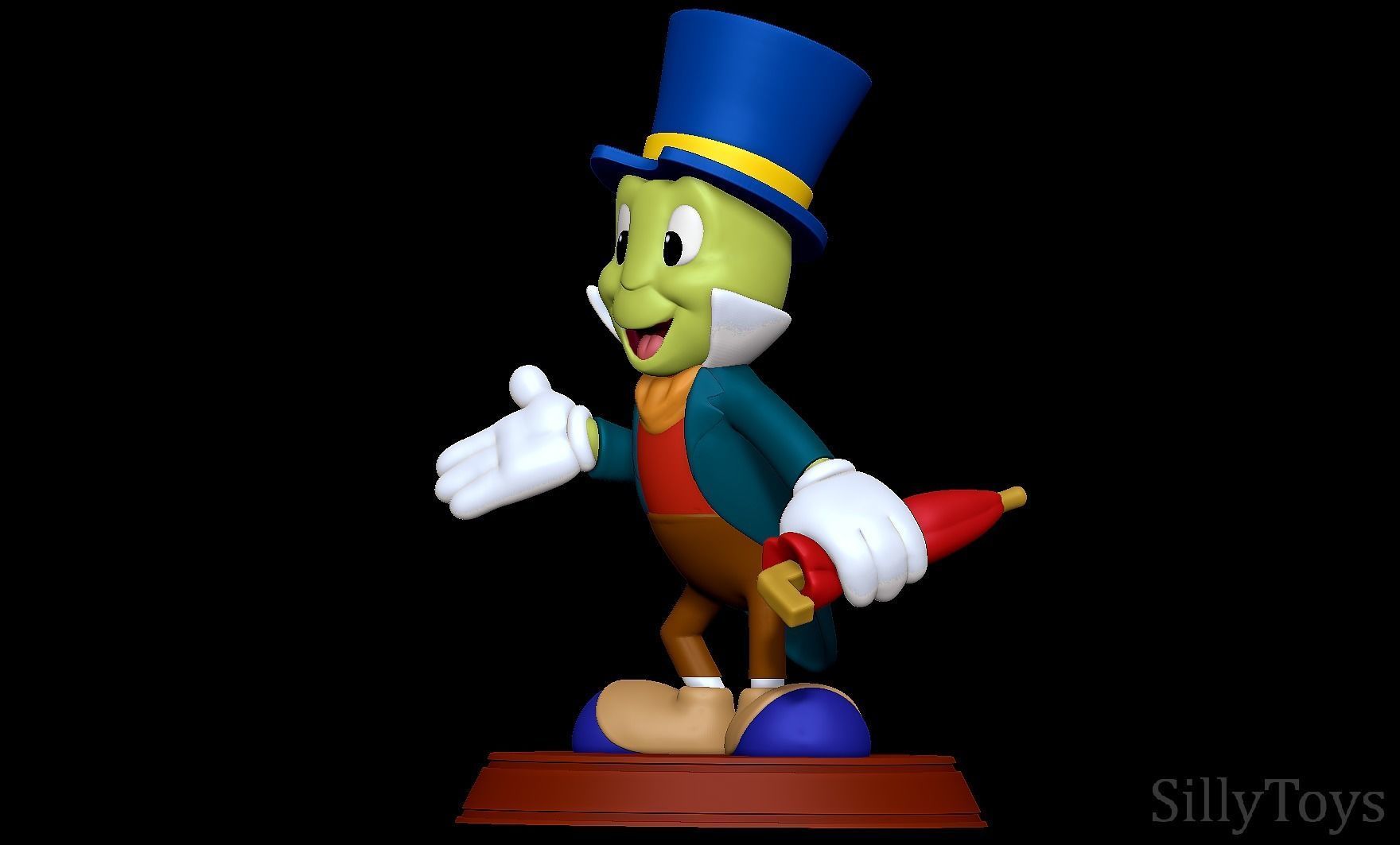 Jiminy Cricket - Pinocchio 3D model 3D printable | CGTrader