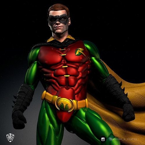Robin batman statue 3D model 3D printable | CGTrader