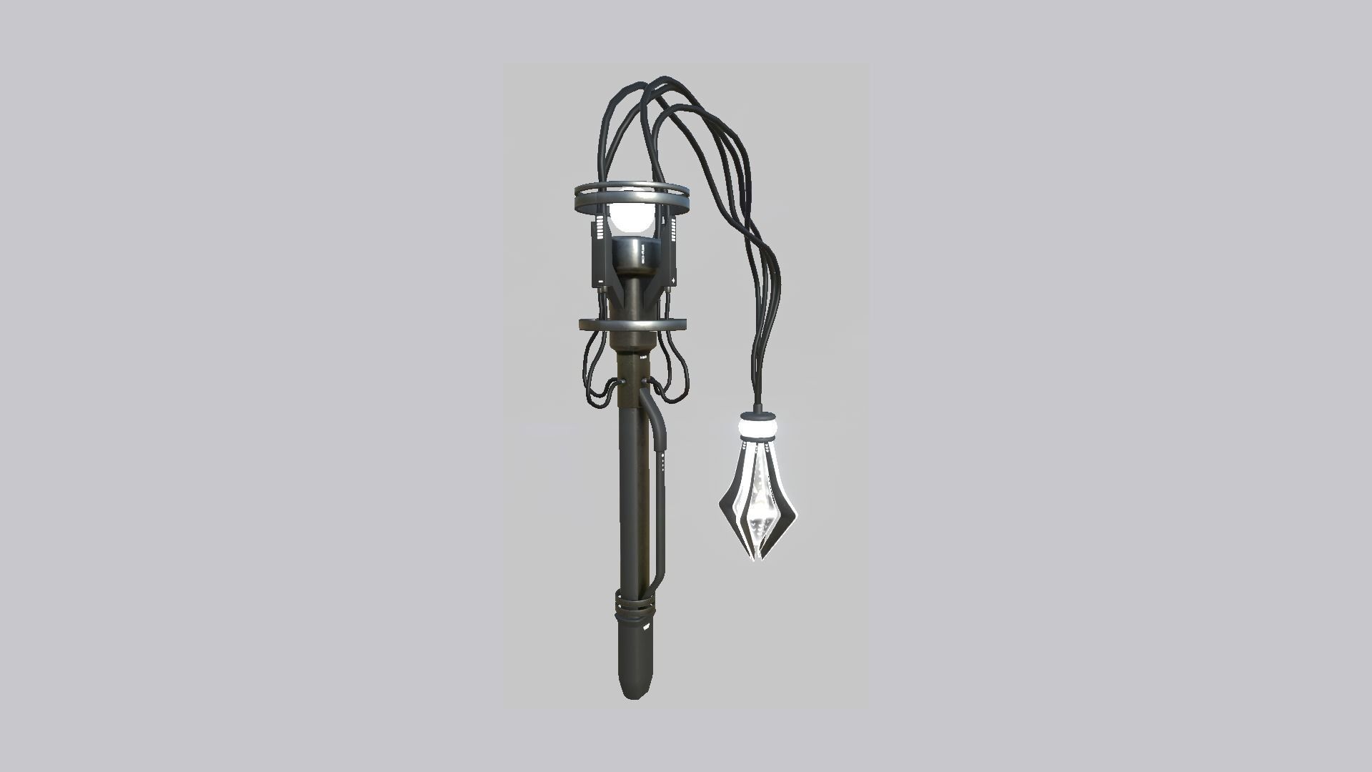 3D model SciFi Flail A10 Metal - Sci Fi Weapon Design VR / AR / low ...