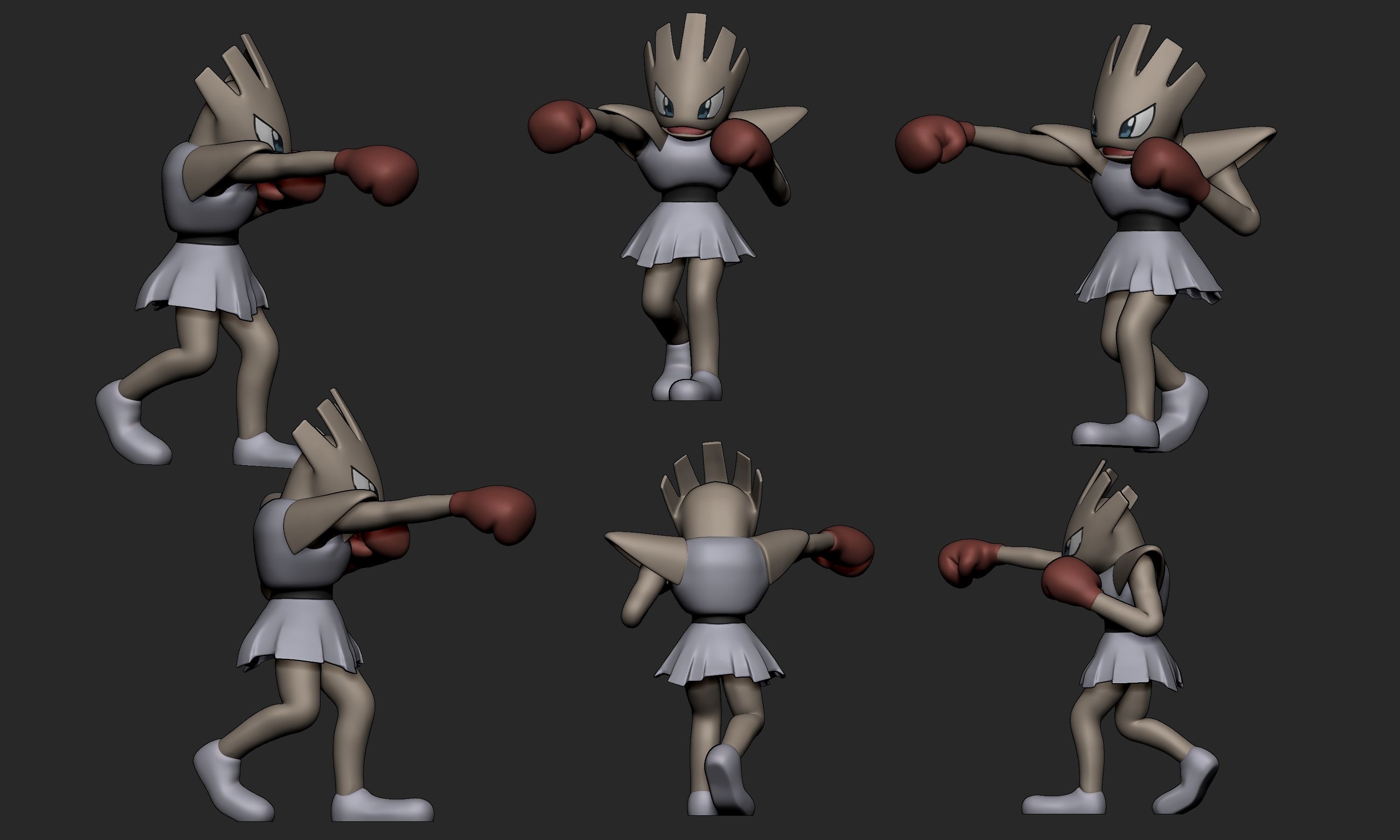 Pokemon - Hitmonchan with 2 poses 3D model 3D printable | CGTrader
