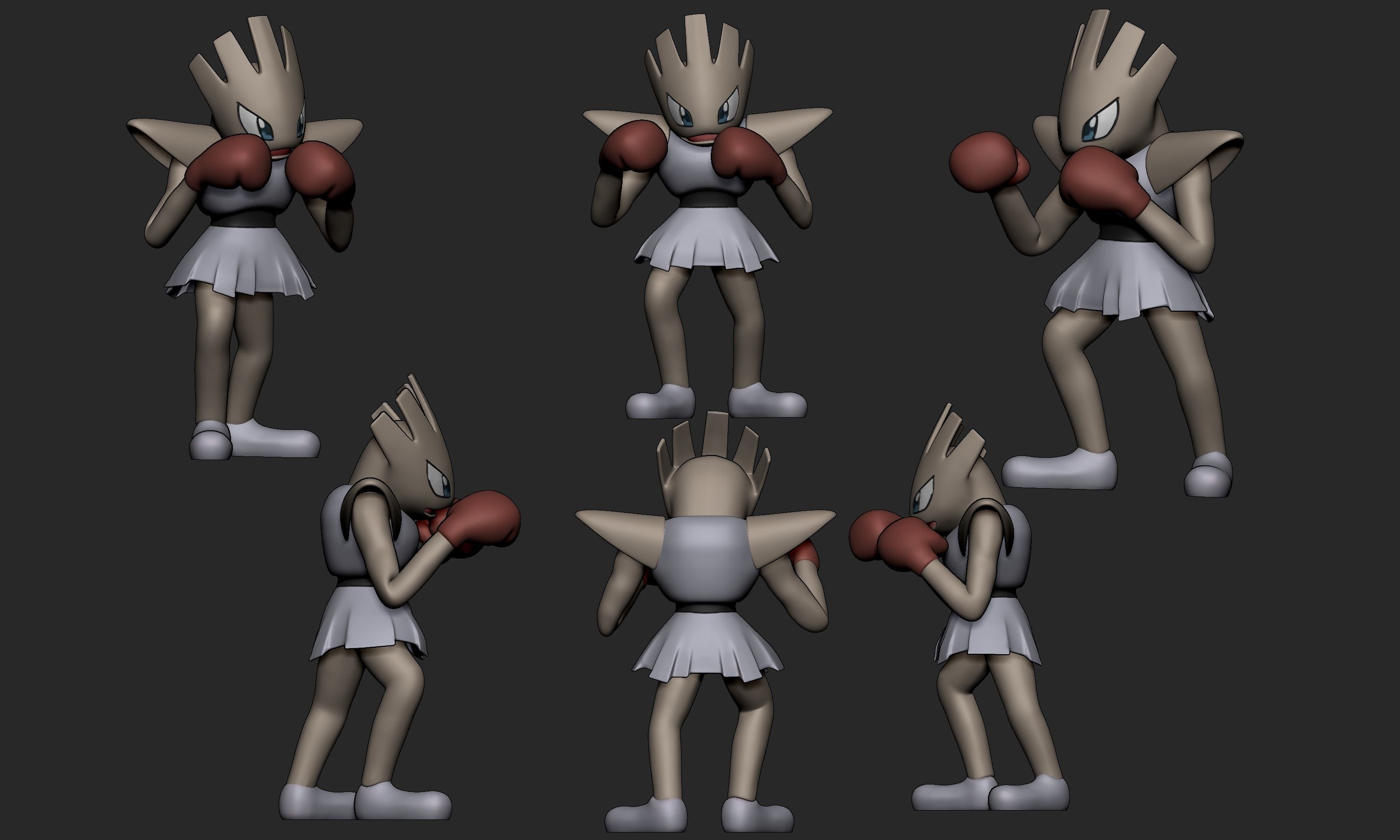 Pokemon - Hitmonchan with 2 poses 3D model 3D printable | CGTrader