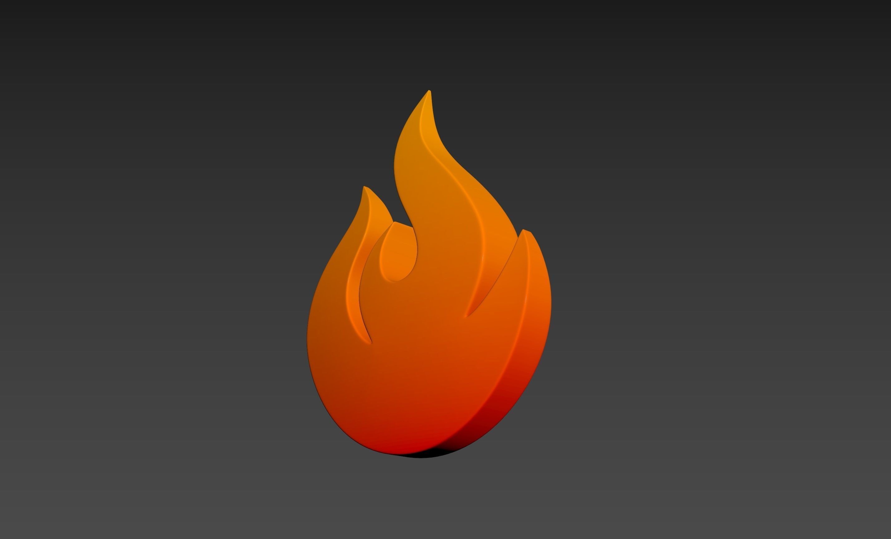 Symbol004 Flame 3D model | CGTrader