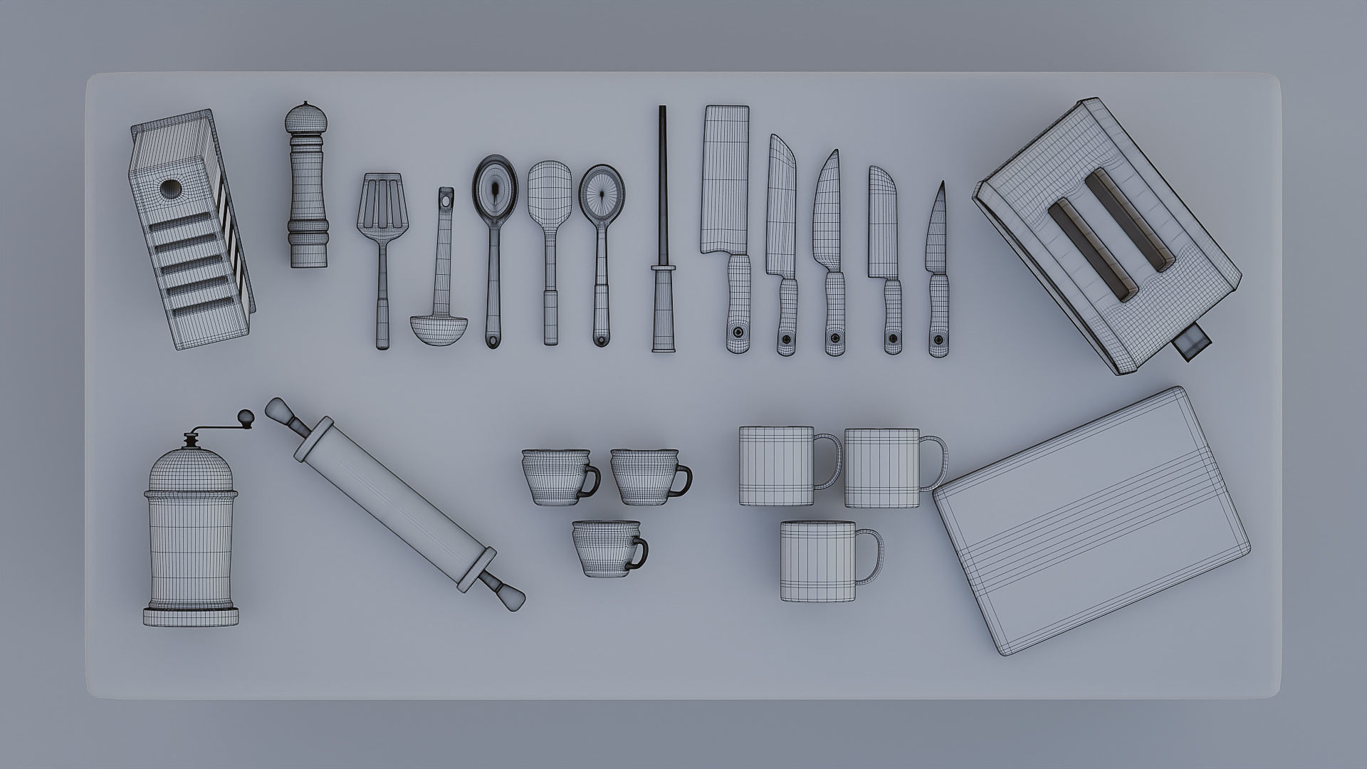 Stylized Kitchen Kit 3D model | CGTrader