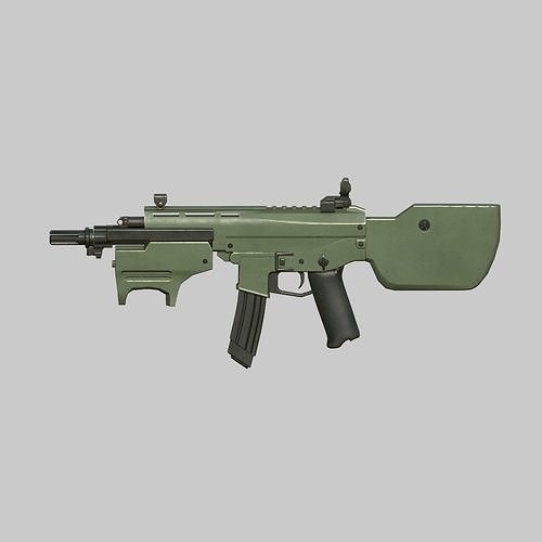 3D model Assault rifle VR / AR / low-poly | CGTrader