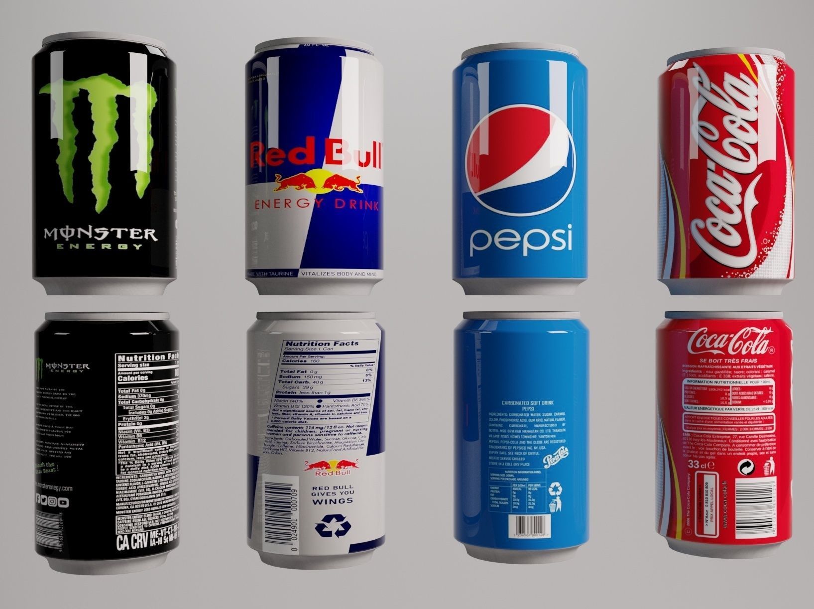3D model Energy drinks VR / AR / low-poly | CGTrader
