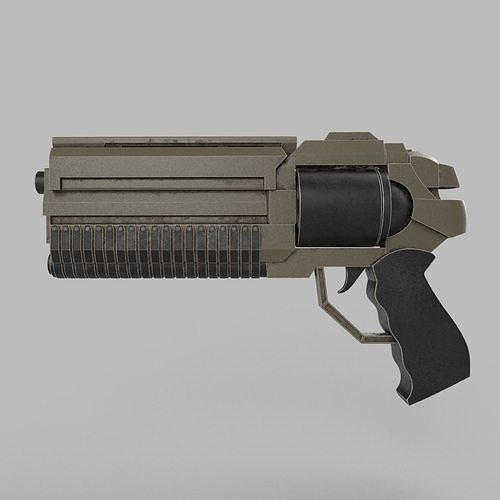 3D model revolver gun VR / AR / low-poly | CGTrader