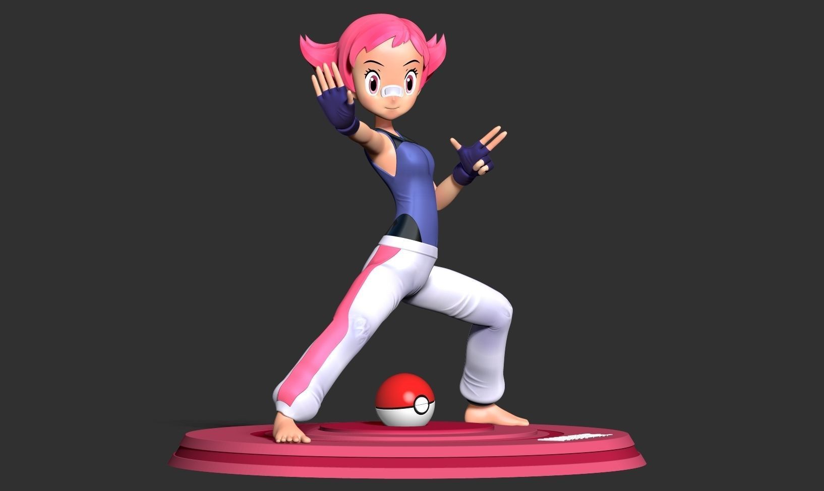 Maylene - Pokemon Fanart 3D model 3D printable | CGTrader