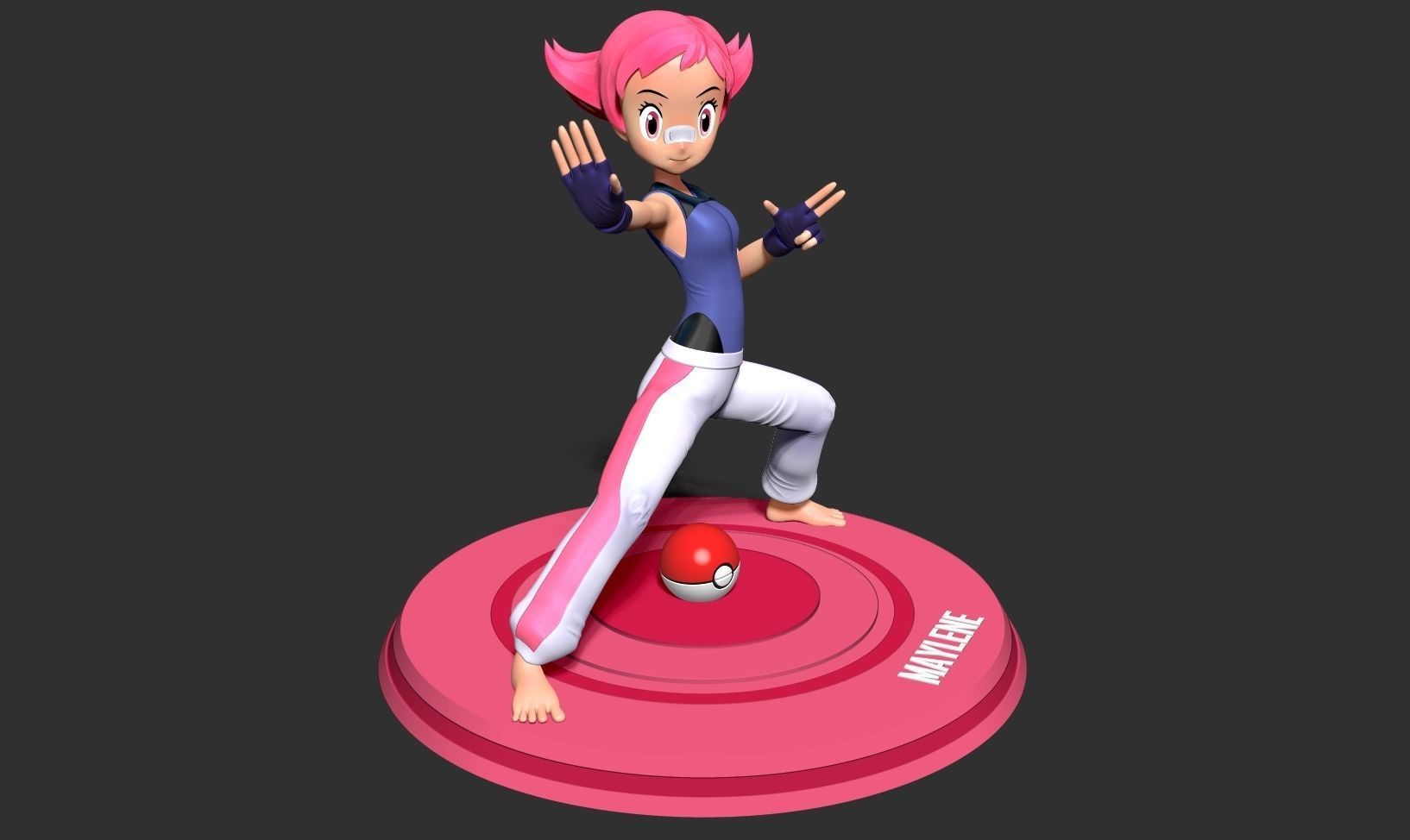 Maylene - Pokemon Fanart 3D model 3D printable | CGTrader