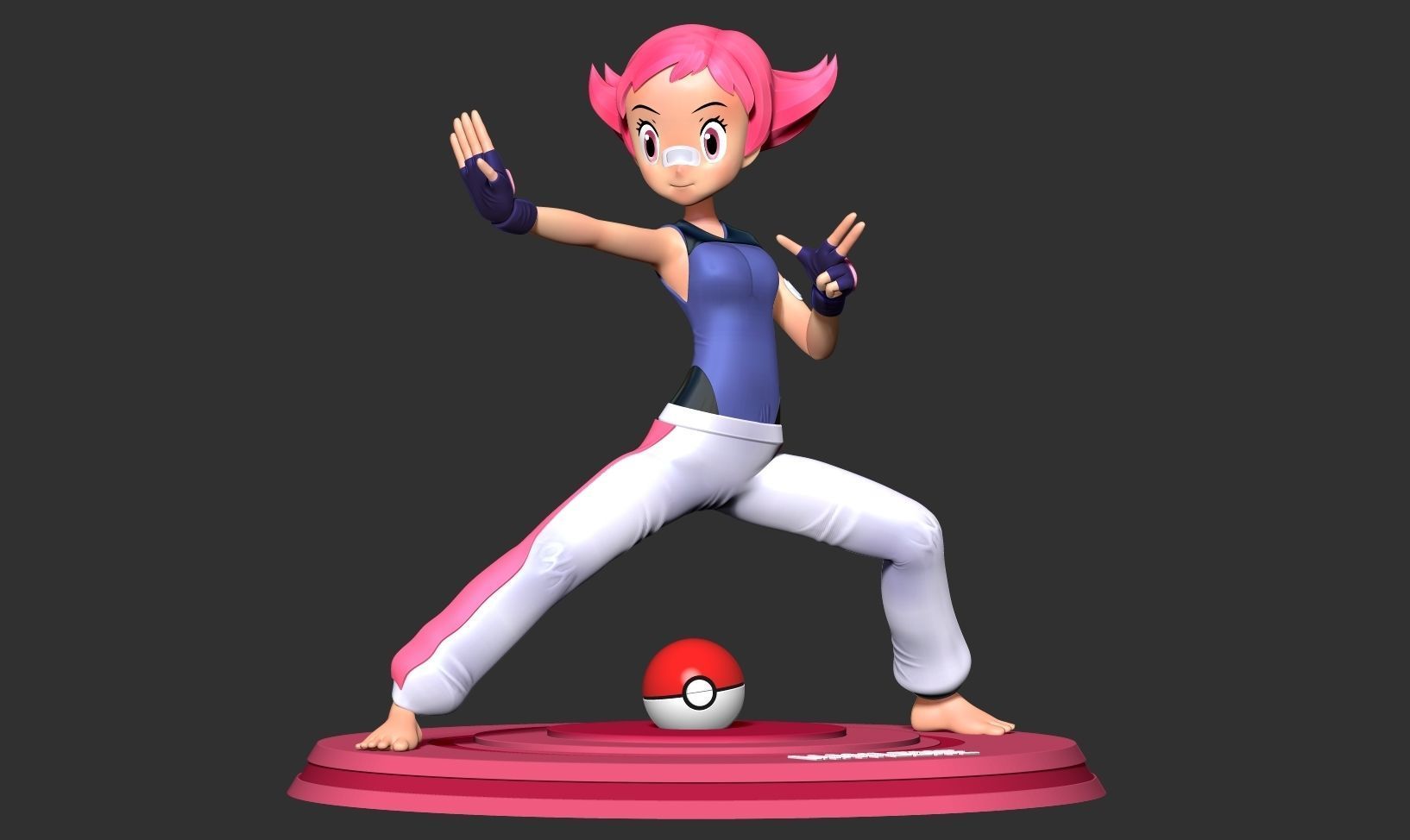 Maylene - Pokemon Fanart 3D model 3D printable | CGTrader