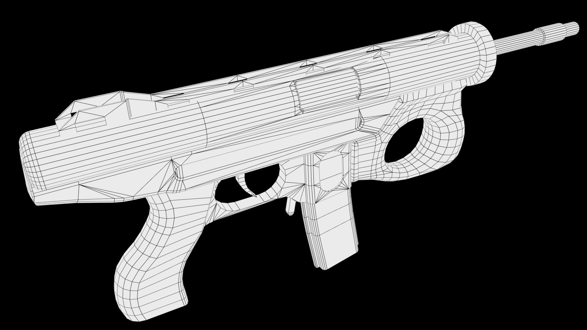 3D model smg gun VR / AR / low-poly | CGTrader