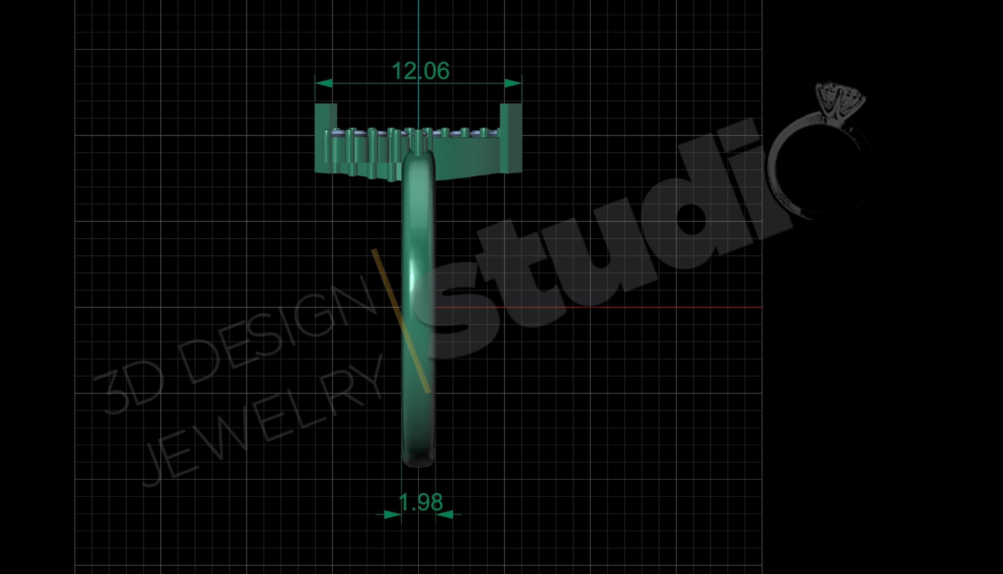 Marquise luxury ring design 3D model 3D printable | CGTrader