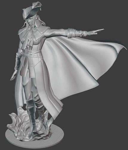 Lady Maria figure Bloodborne 3D model 3D printable | CGTrader