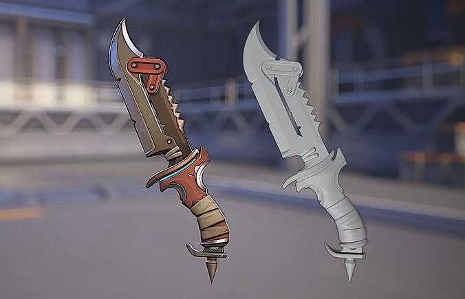 Overwatch - Junker Queen Knife 3D model 3D printable | CGTrader