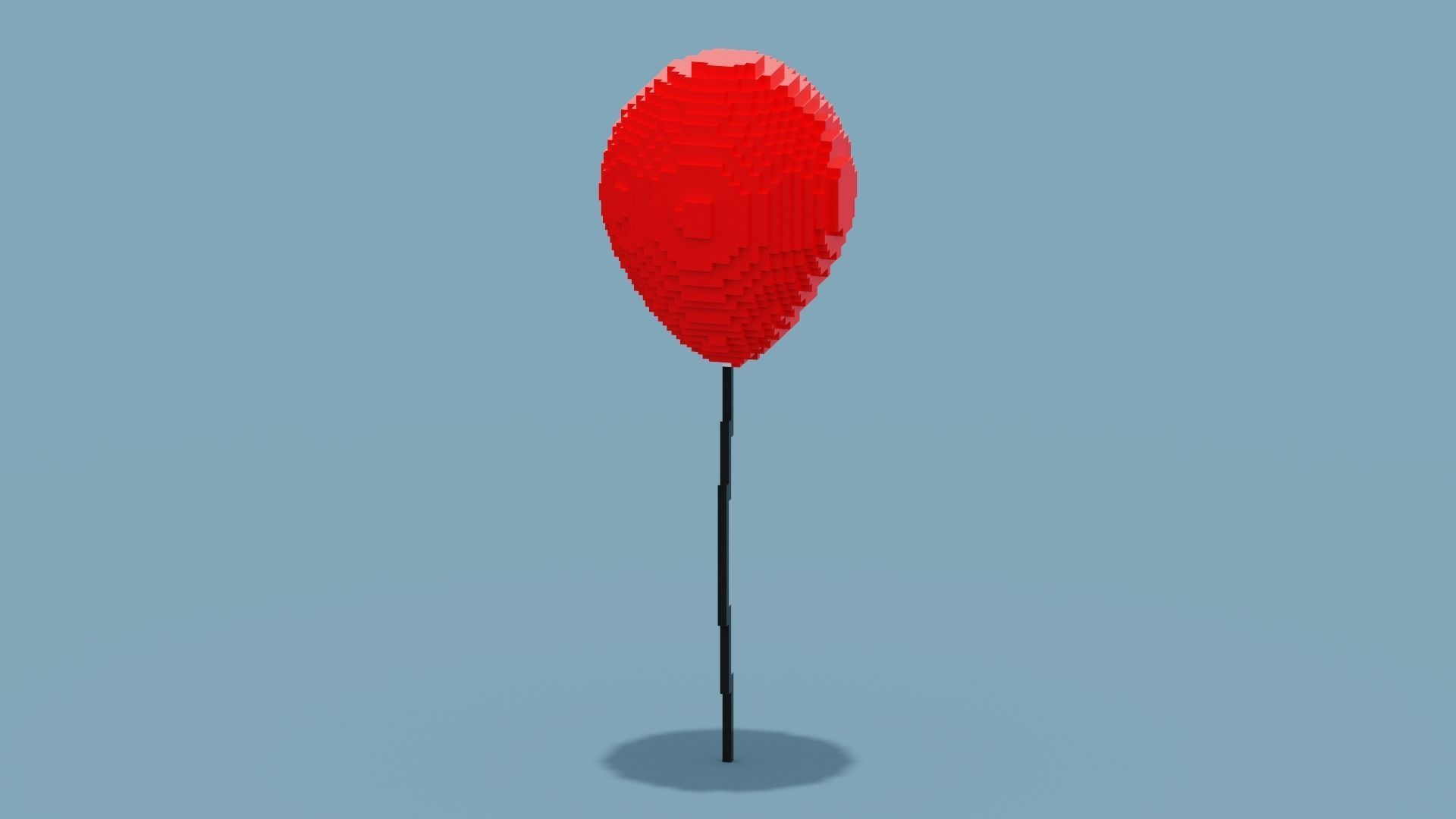 3D model Voxel Red Balloon VR / AR / low-poly | CGTrader