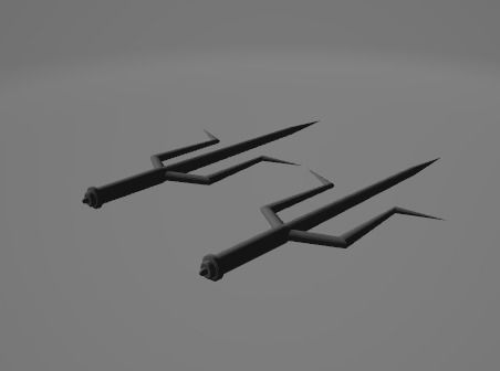 3D model Twin sai VR / AR / low-poly | CGTrader