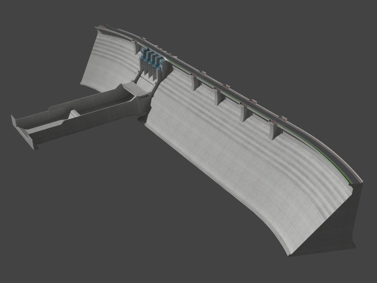 3D Dam Sluice gate 3D model | CGTrader