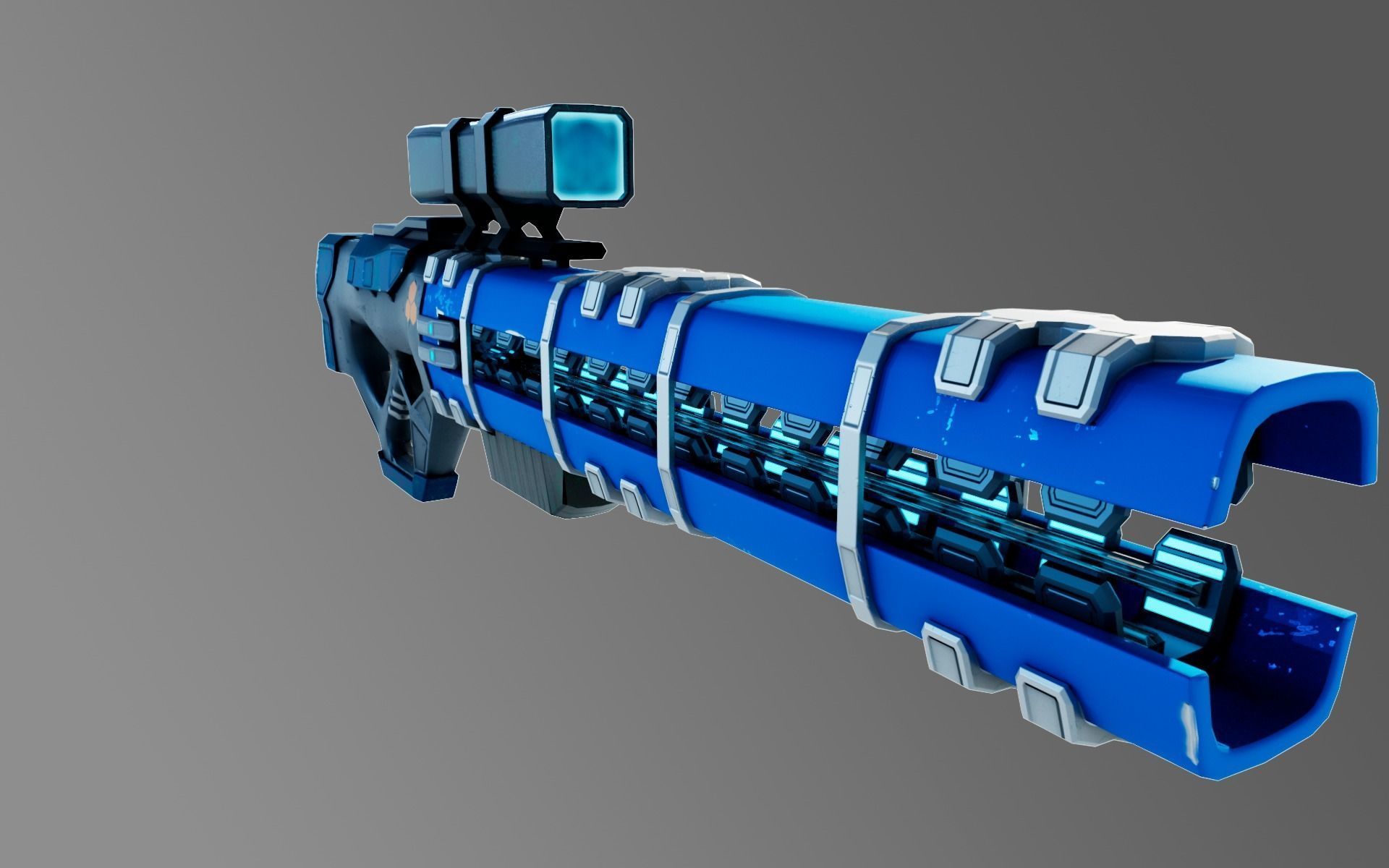 3D model Gauss magnetic gun VR / AR / low-poly | CGTrader