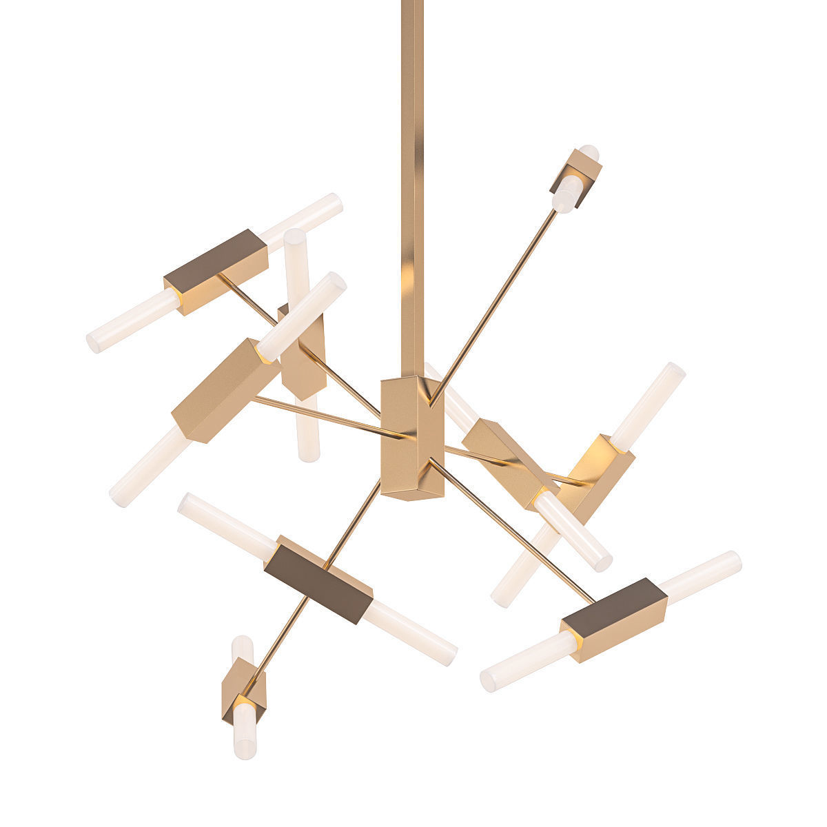 TUBULAR chandelier with wires hanging from it 3D model | CGTrader