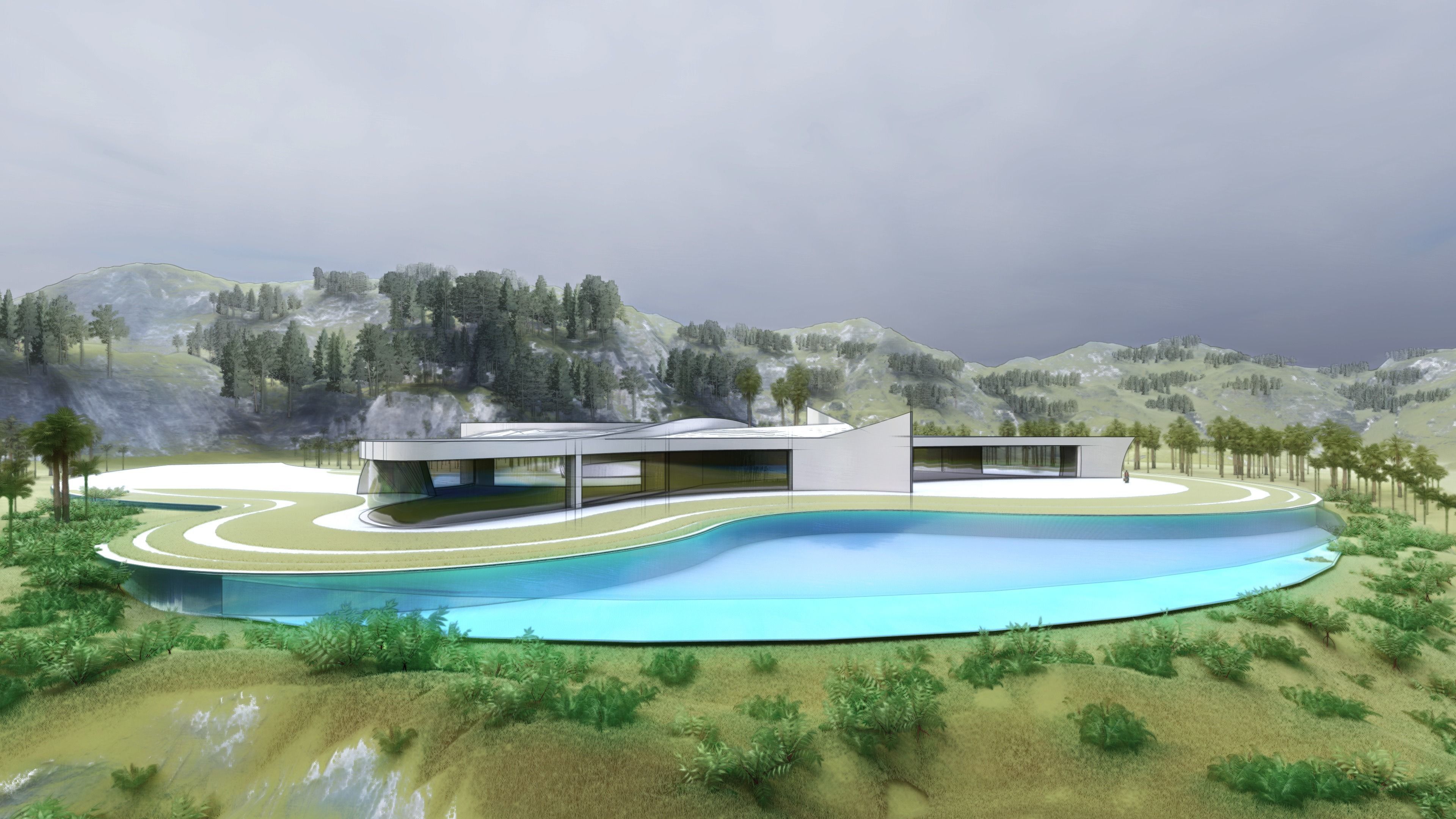 3D model Metaverse House Design Modern House Design VR / AR / low-poly ...