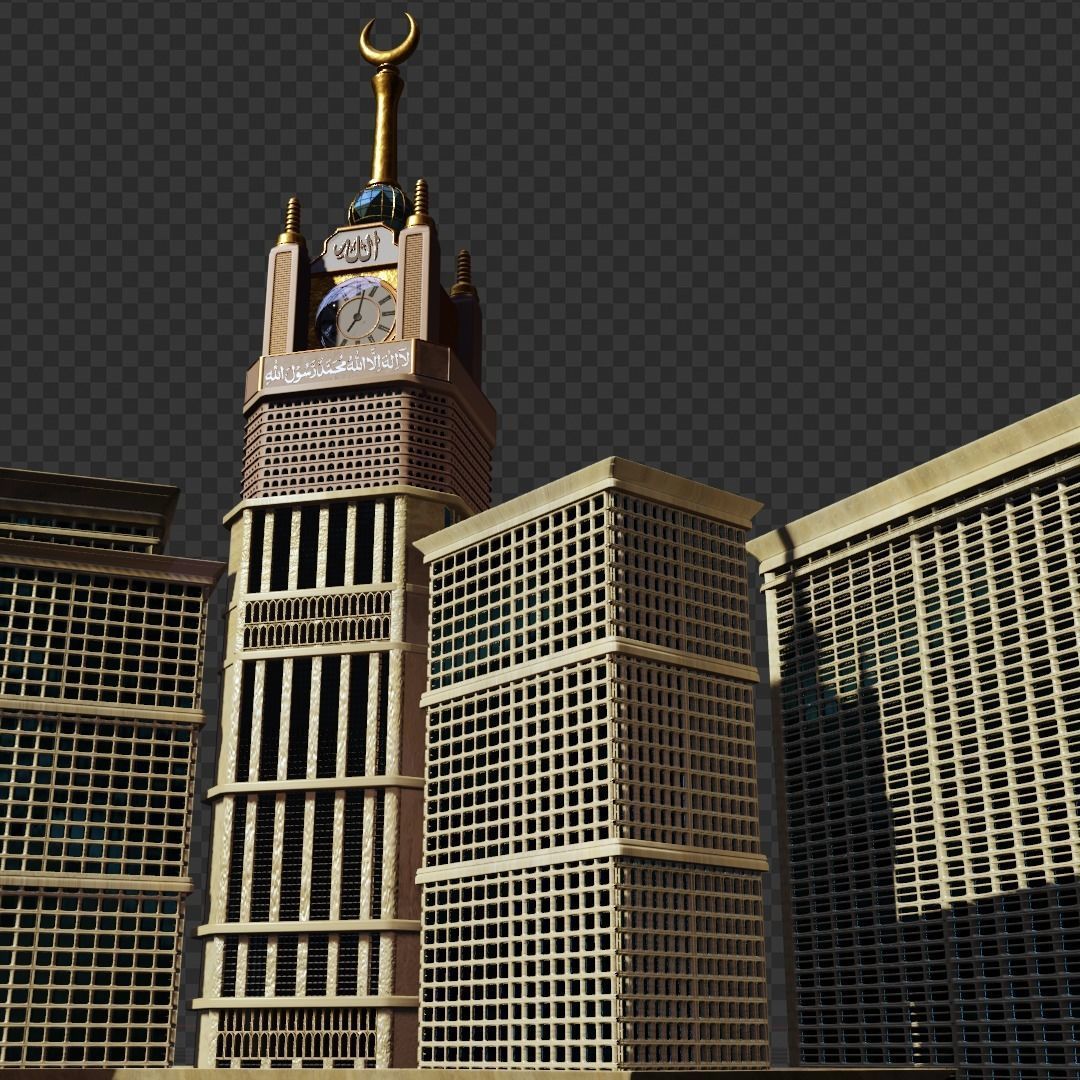 SAUDI KSA MECCA TOWER free 3D model | CGTrader