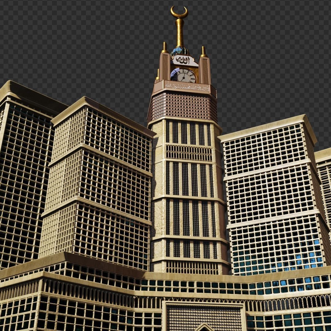 SAUDI KSA MECCA TOWER free 3D model | CGTrader