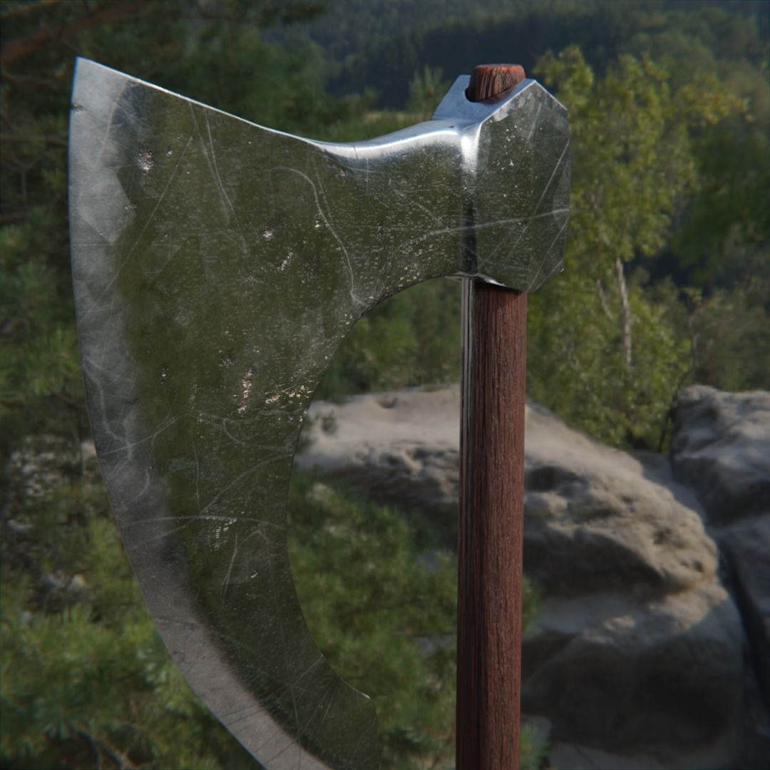Viking Axe 3D model | CGTrader