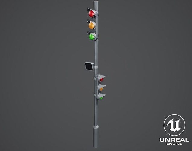 3D model Stylized Traffic Lights VR / AR / low-poly | CGTrader