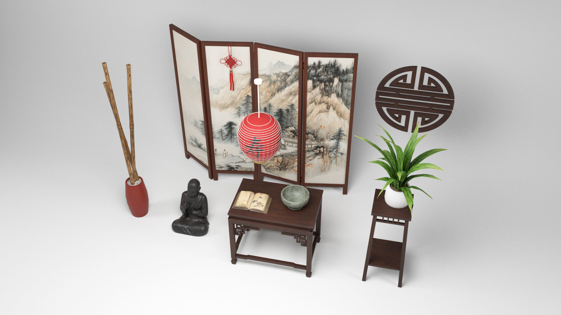 3D model Chinese Props VR / AR / low-poly | CGTrader