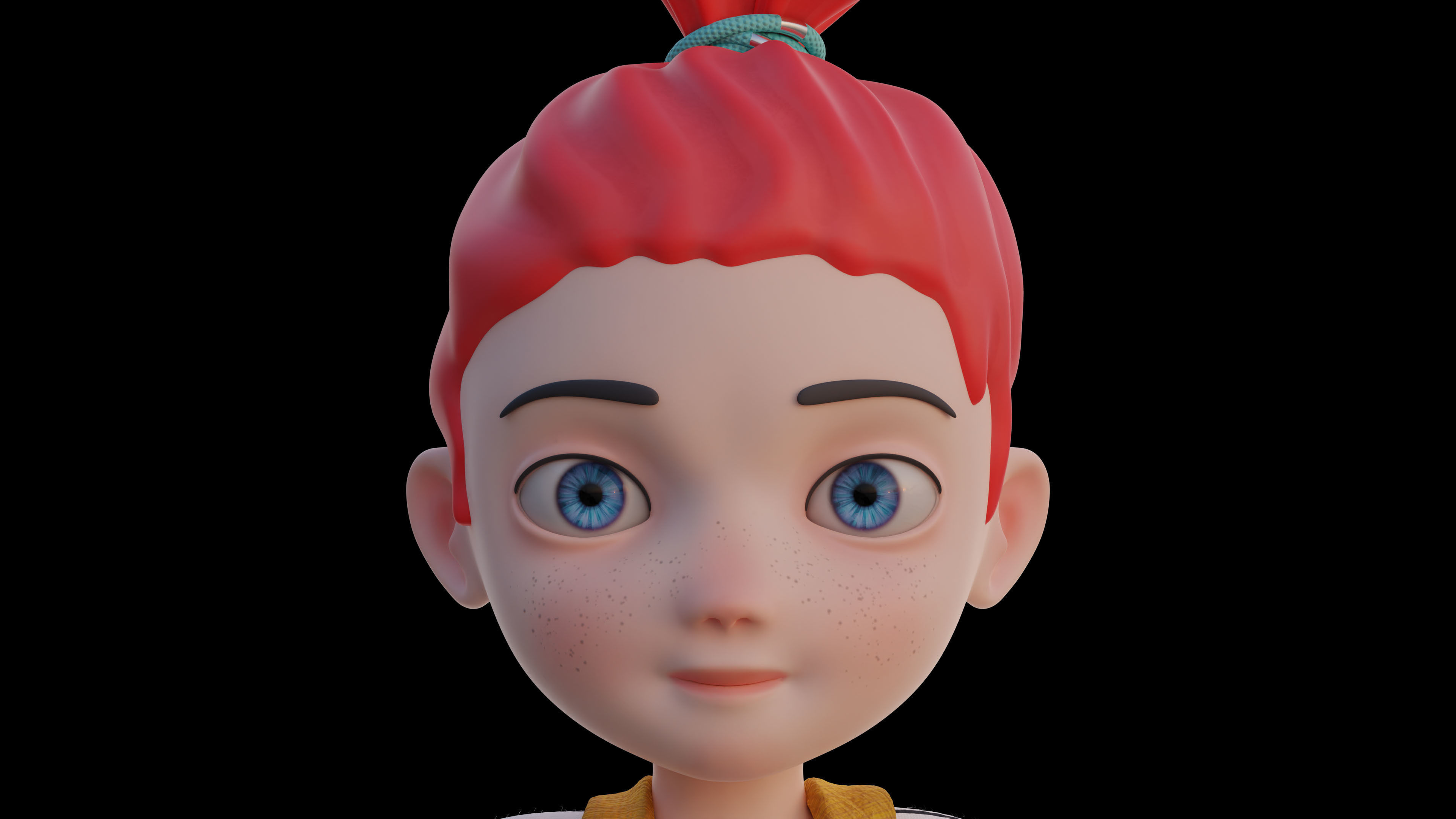 cartoon girl 3D model rigged | CGTrader