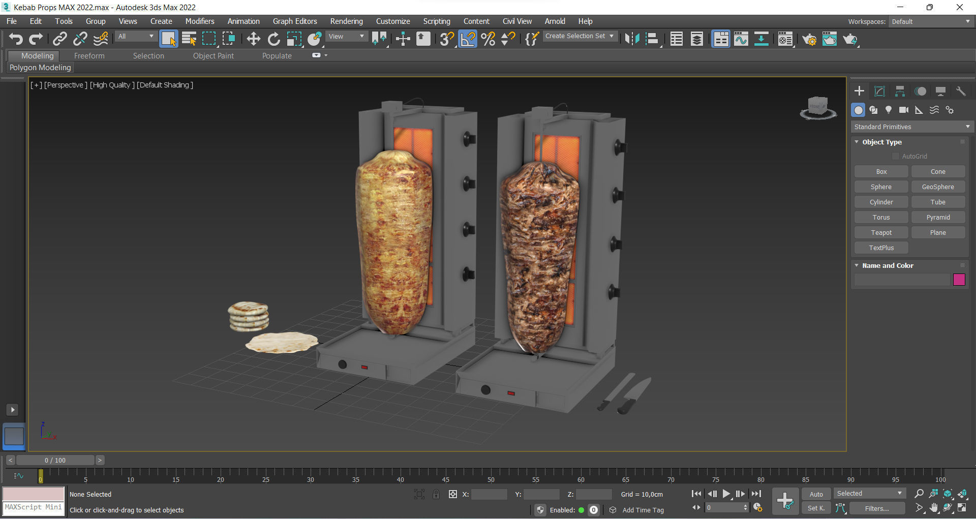 3D model Kebab Props VR / AR / low-poly | CGTrader