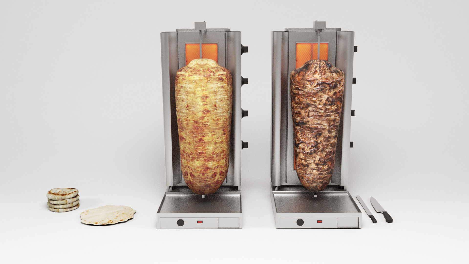 3D model Kebab Props VR / AR / low-poly | CGTrader