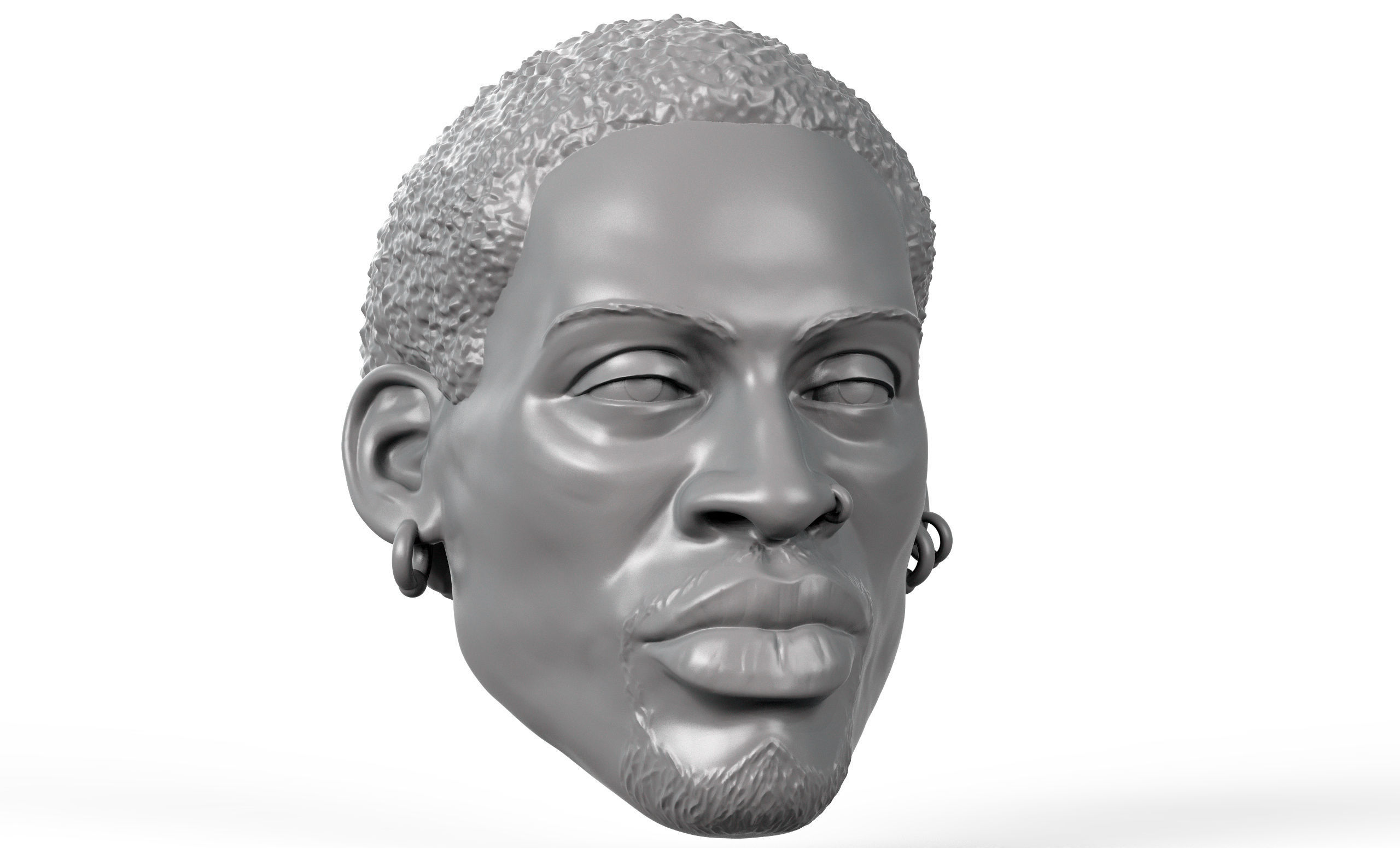 Dennis Rodman 3d Printable Action Figure Portrait 3d Model 3d Printable