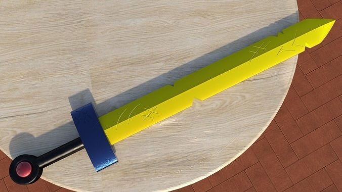 Scarlet Sword 3D model 3D printable | CGTrader