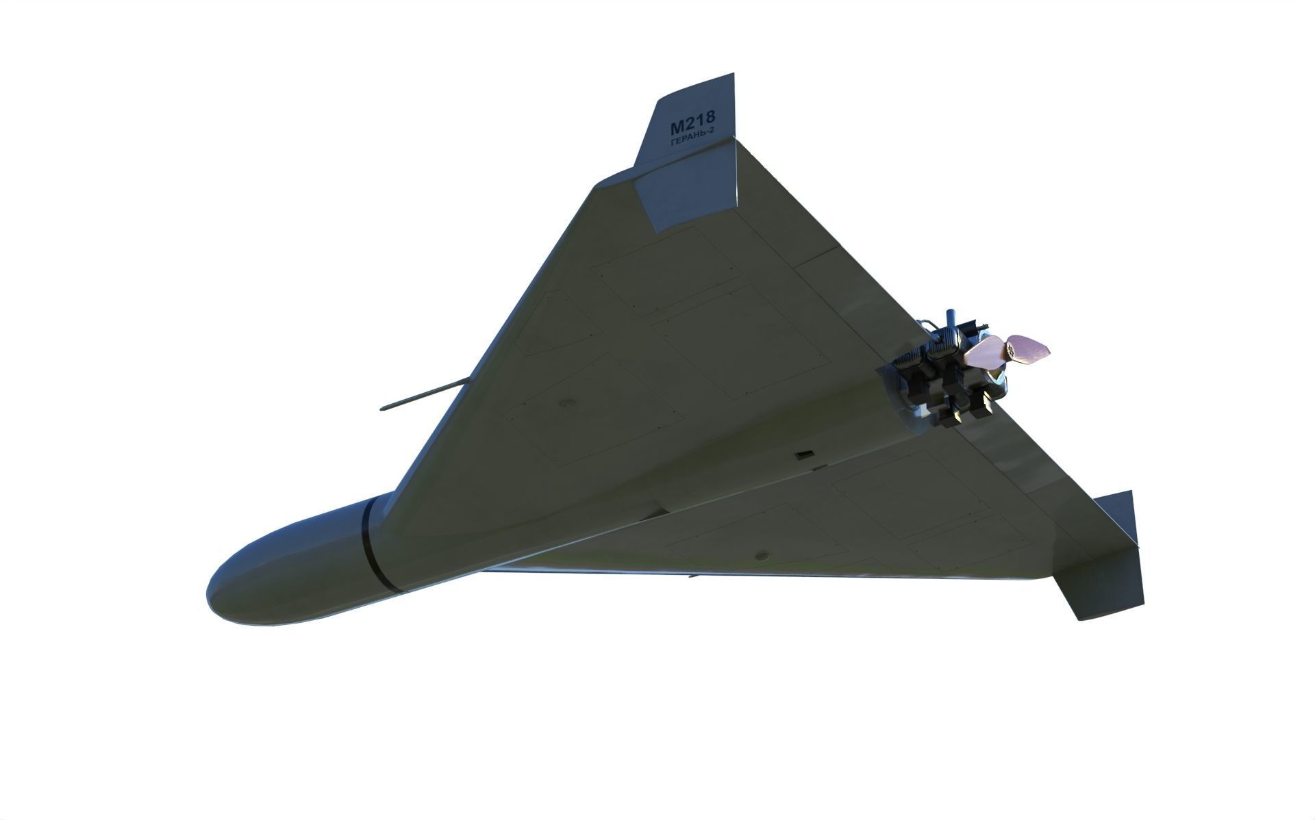3D model Shahed-136 Kamikaze Drone Geranium-2 VR / AR / low-poly | CGTrader