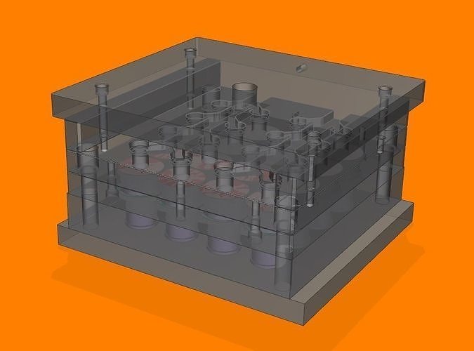 test beaker cover mold 3D model 3D printable | CGTrader