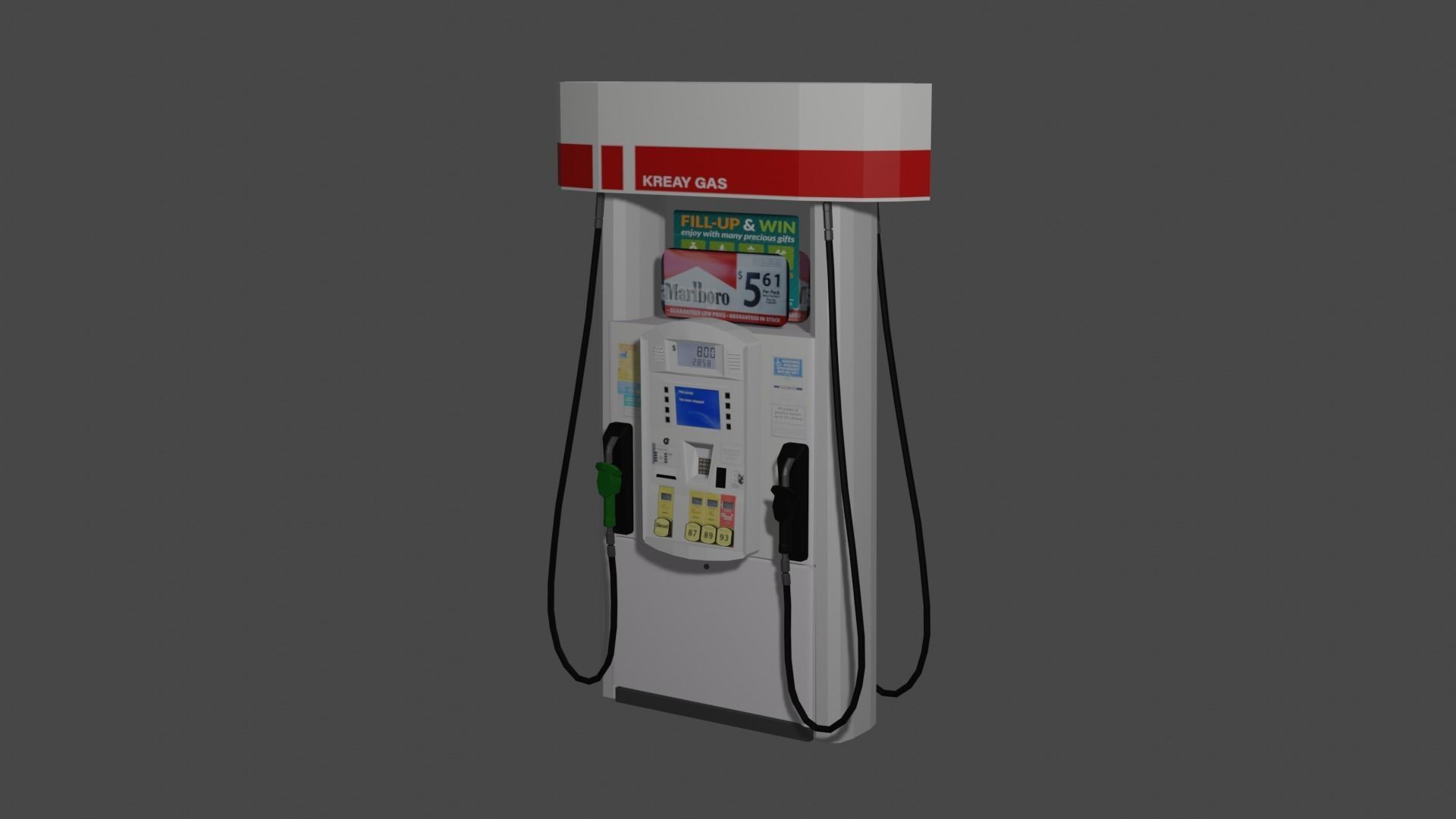 3D model Gas Pump VR / AR / low-poly | CGTrader