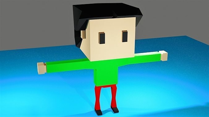 Simple boy free 3D model | CGTrader