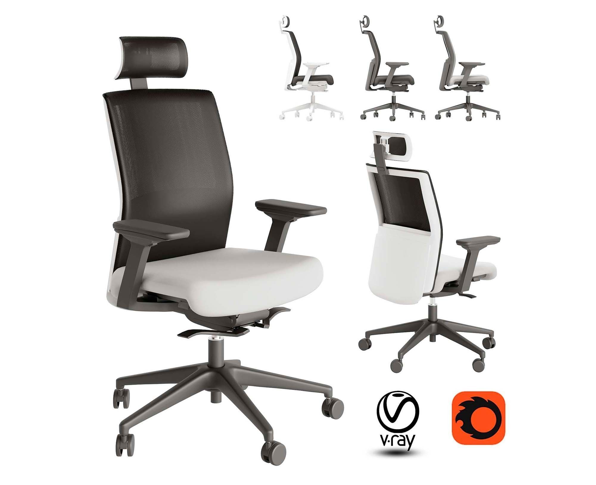 Parker Office Chair 3D model | CGTrader