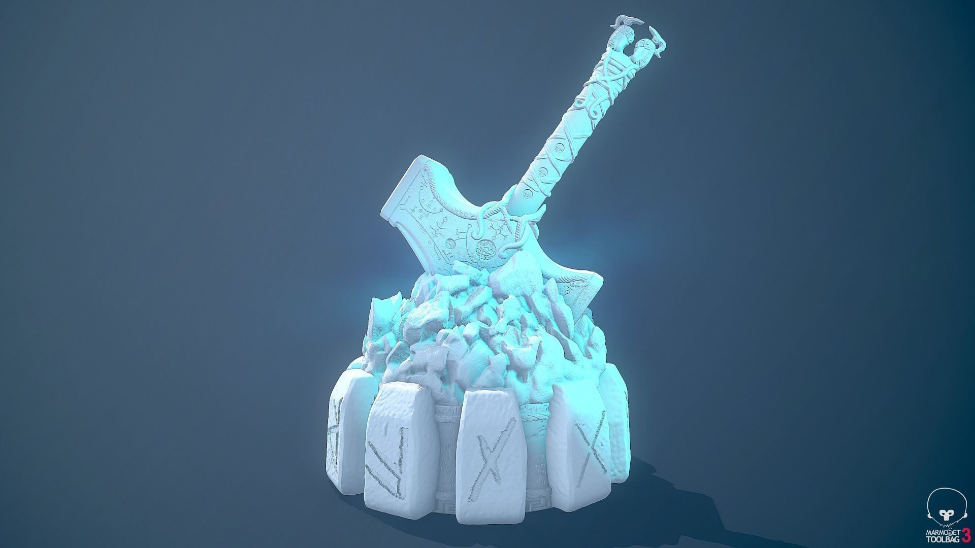 God of War Ragnarok - Mjolnir 3D model 3D printable | CGTrader