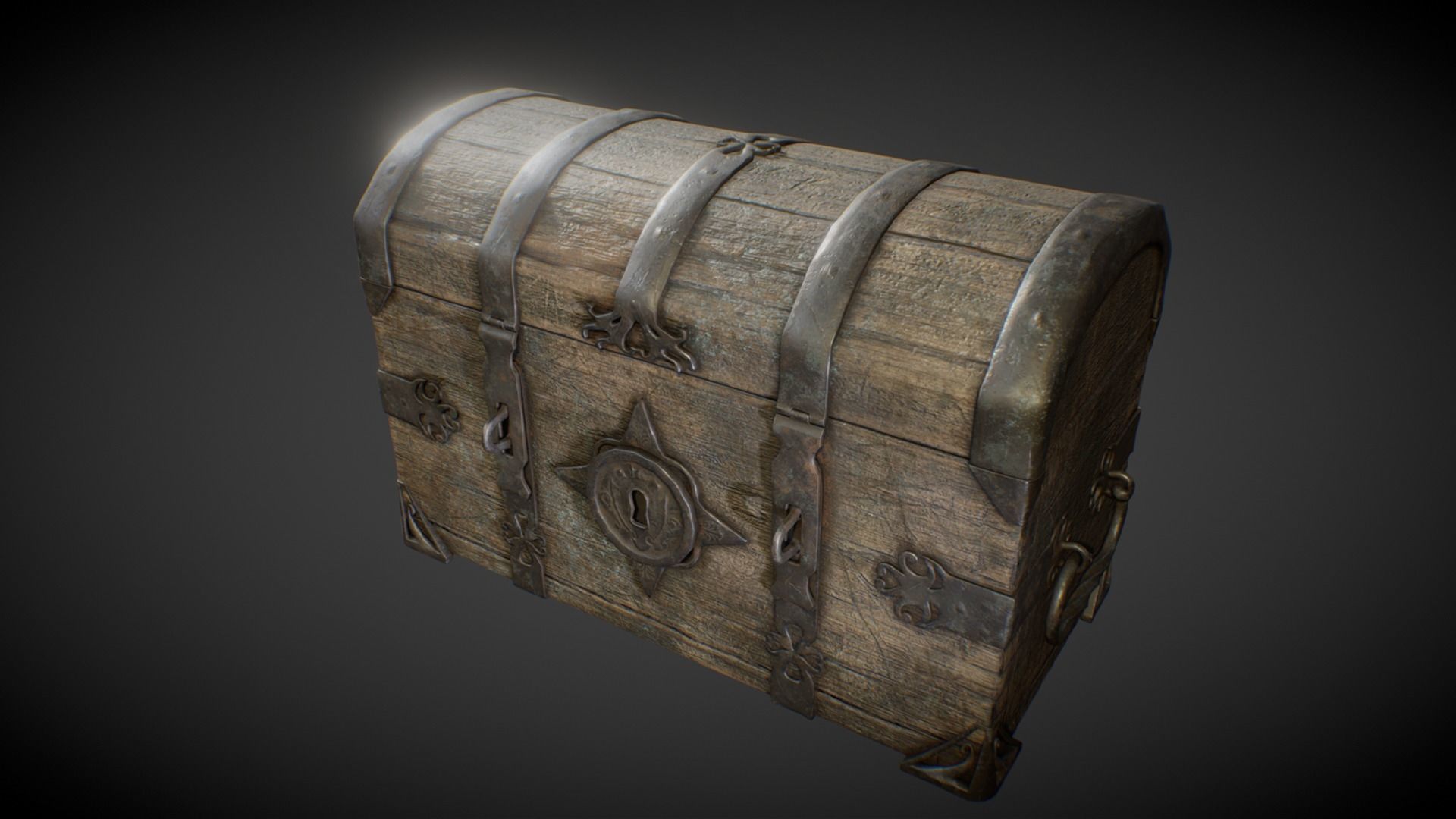Realistic Wooden treasure 3D model | CGTrader