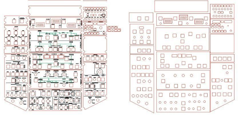 COMPLETE A320 OVERHEAD PANEL 3D model 3D printable | CGTrader