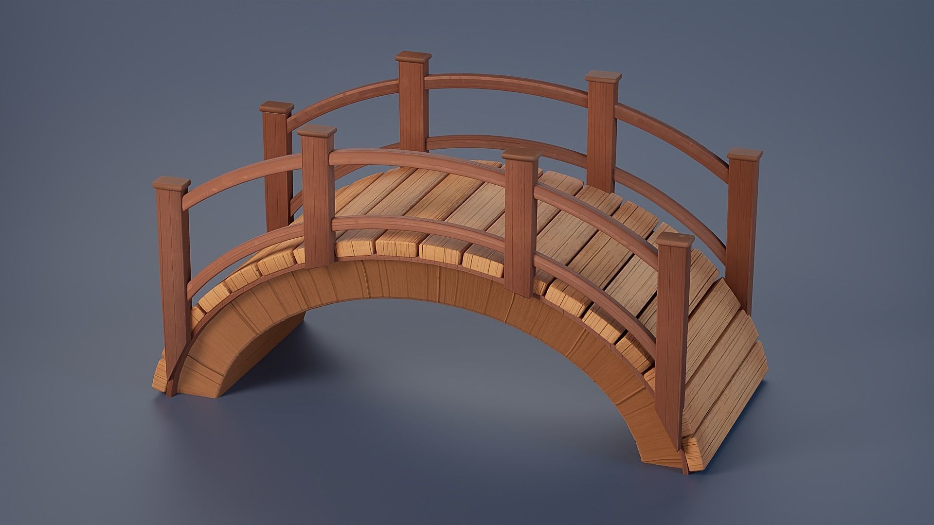 Wooden Bridge free 3D model | CGTrader