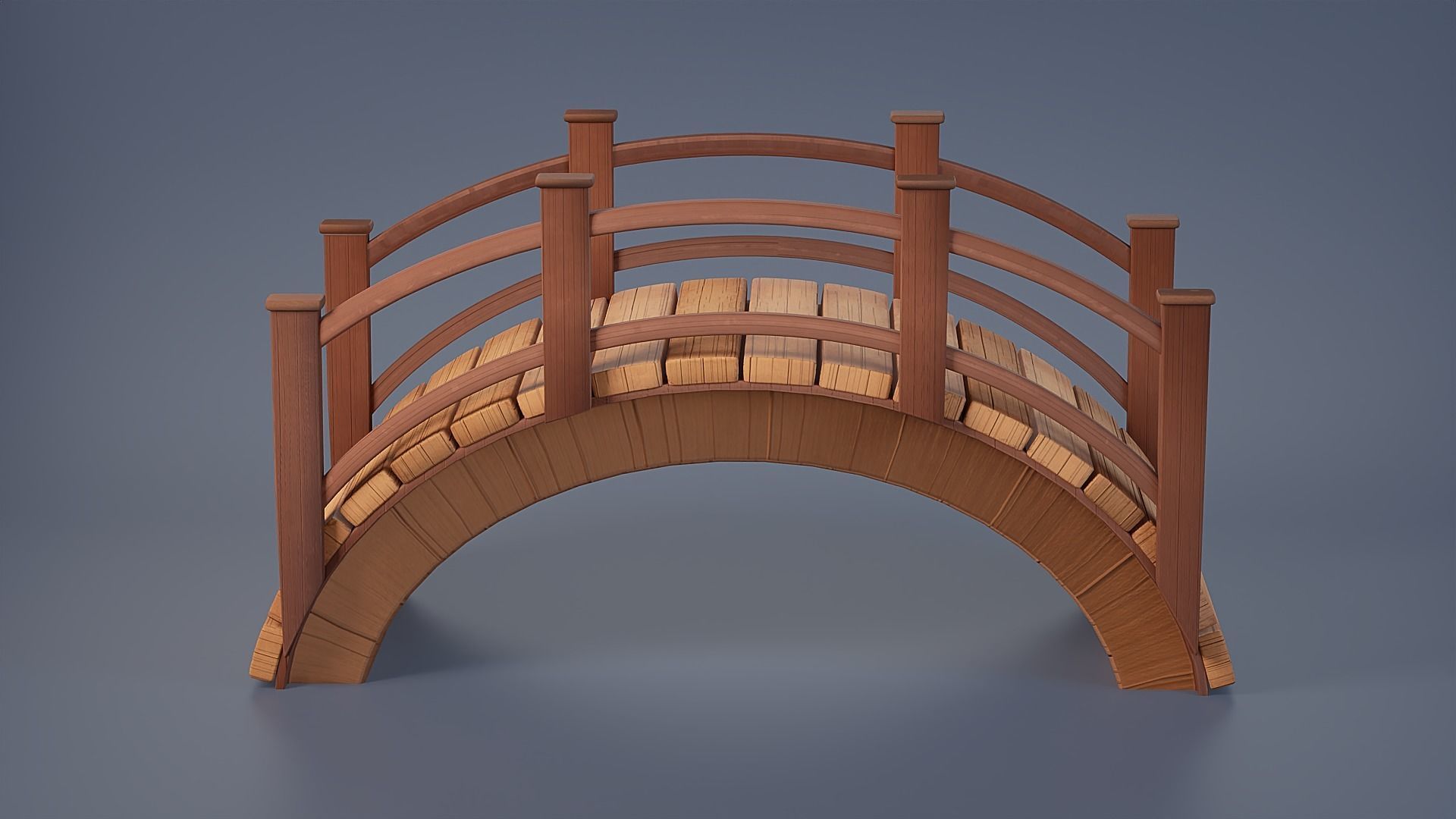 Wooden Bridge free 3D model | CGTrader