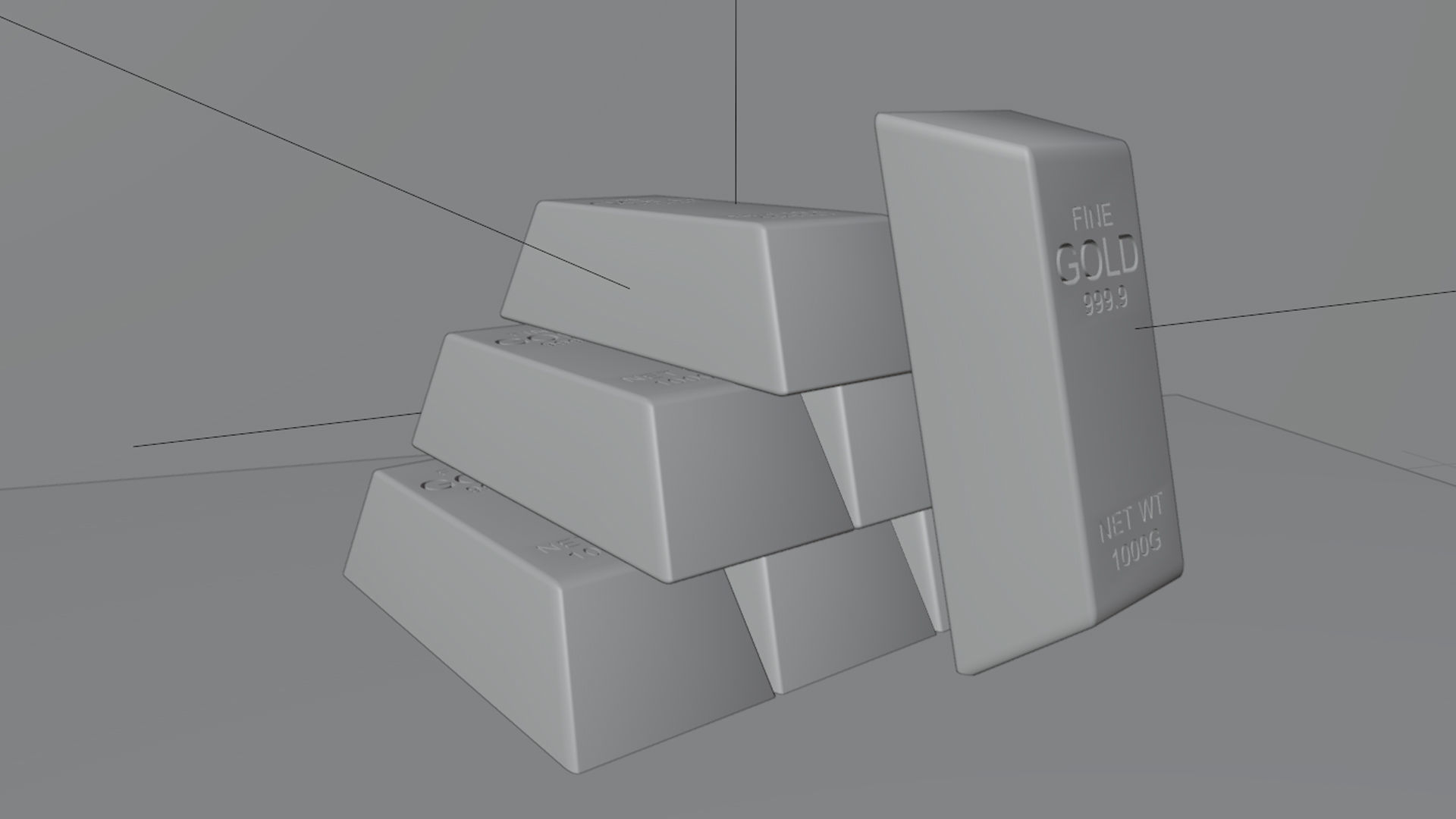 Gold Bar 3D Model 3D model | CGTrader