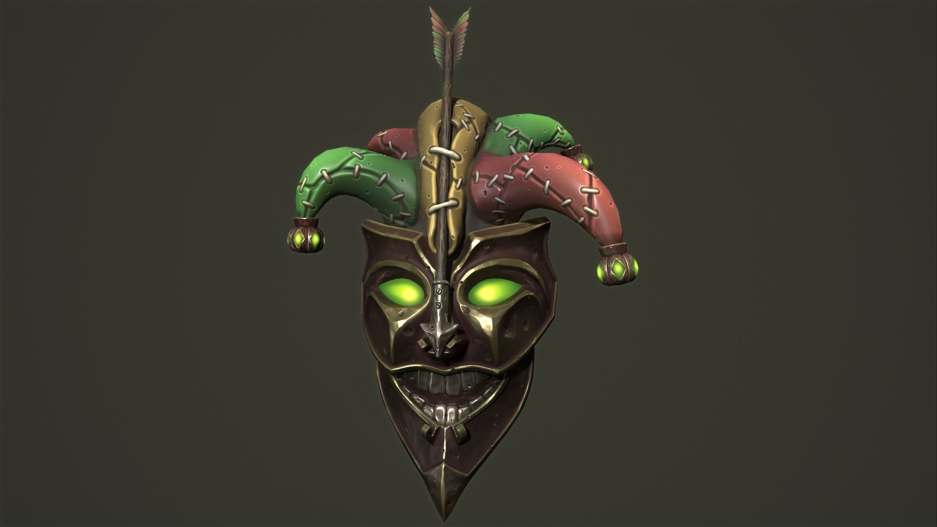 3D model Jester mask VR / AR / low-poly | CGTrader