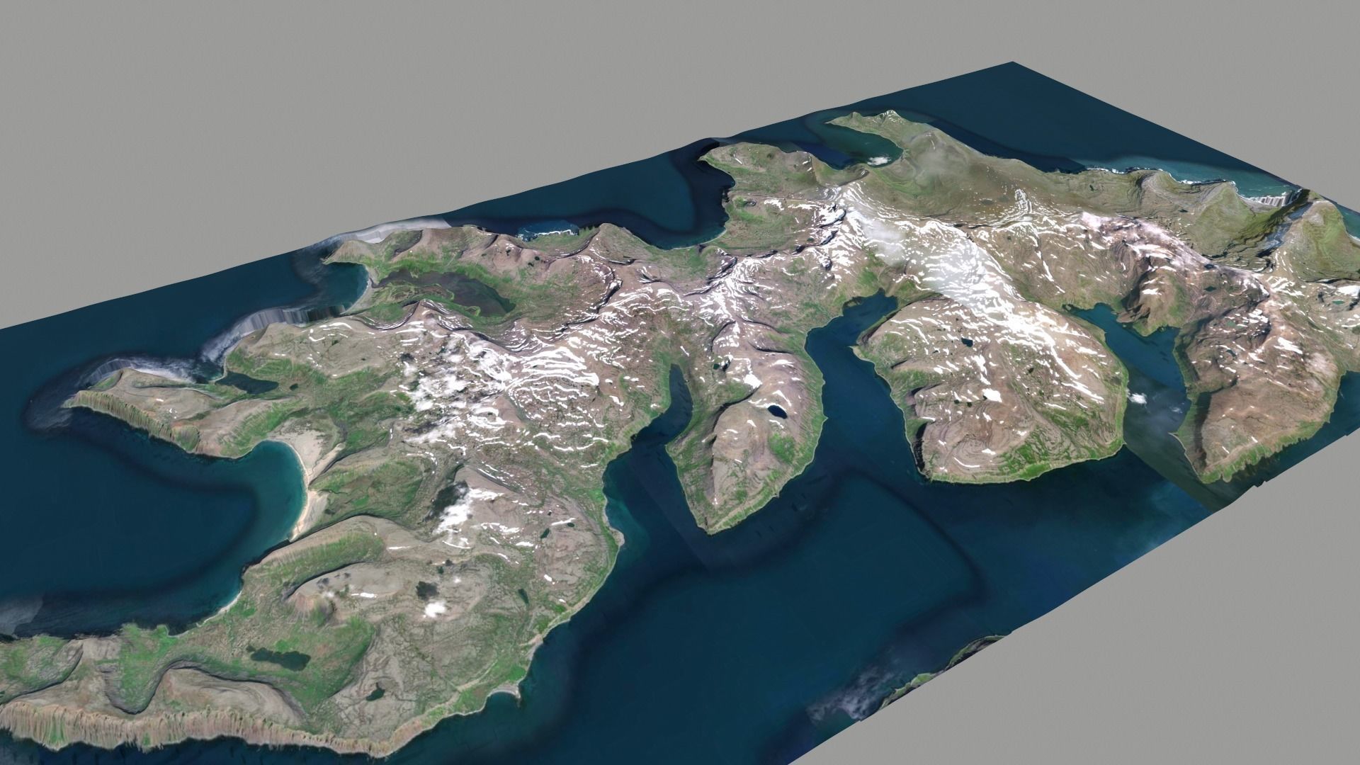 Mountain landscape Hodnstrandir Iceland 3D model | CGTrader