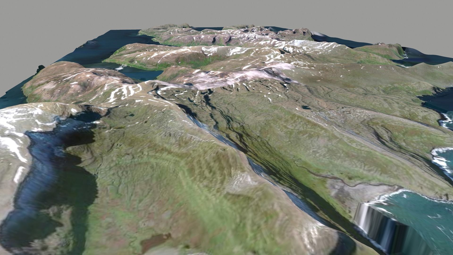 Mountain landscape Hodnstrandir Iceland 3D model | CGTrader