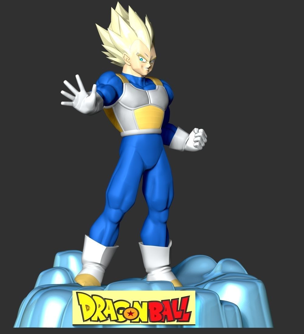 Vegeta SSJ - Dragon Ball 3D model 3D printable | CGTrader