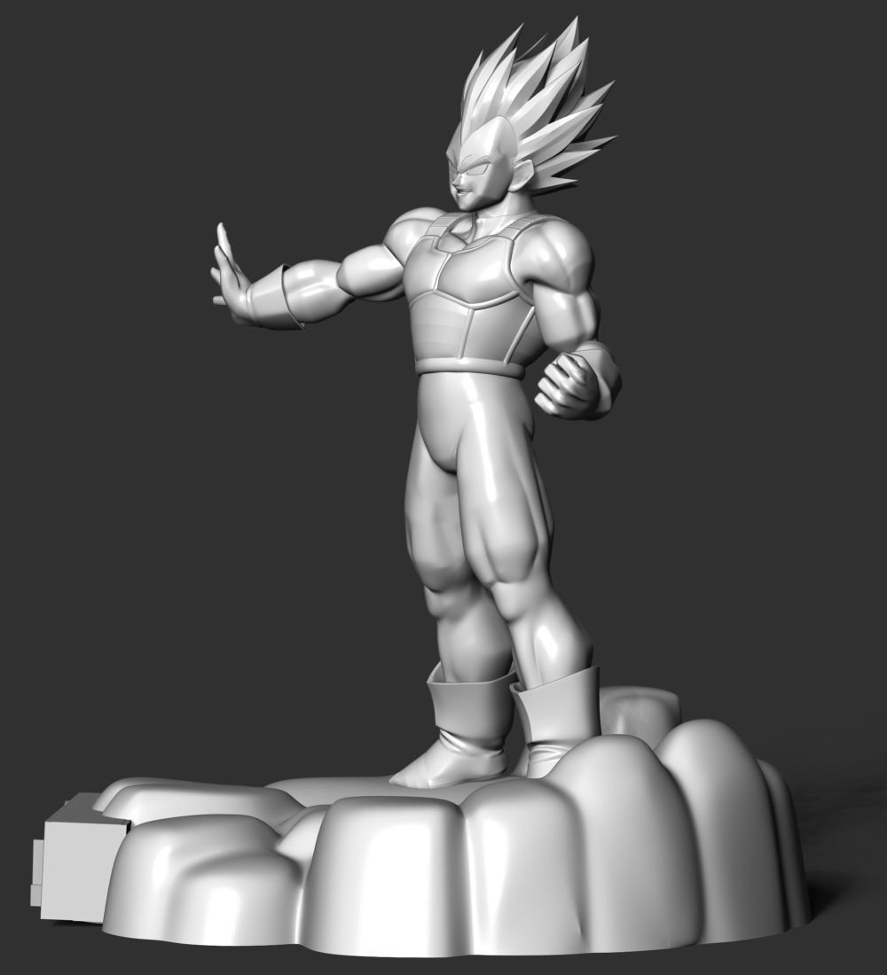 Vegeta SSJ - Dragon Ball 3D model 3D printable | CGTrader